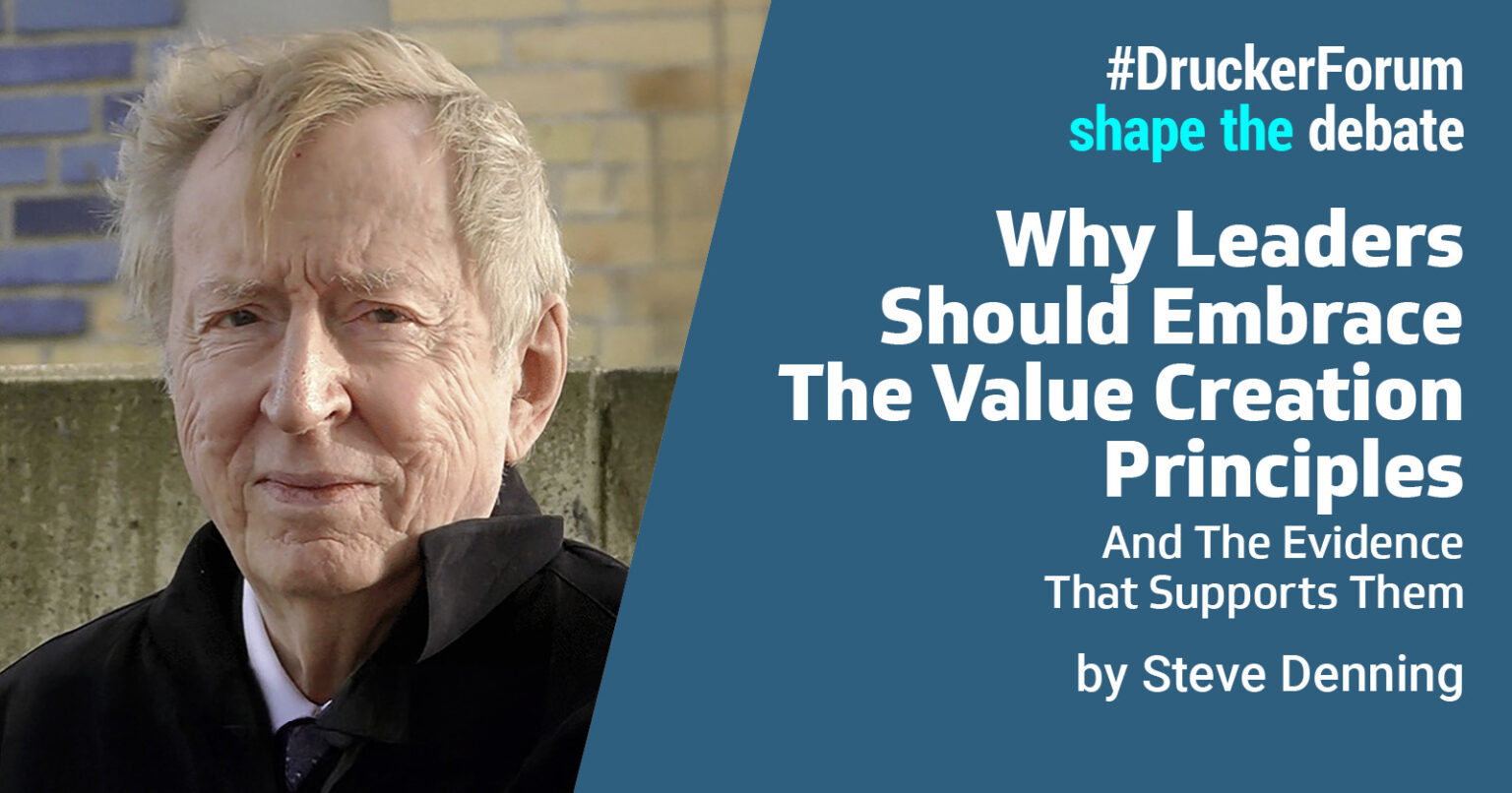Why Leaders Should Embrace The Value Creation Principles—And The ...