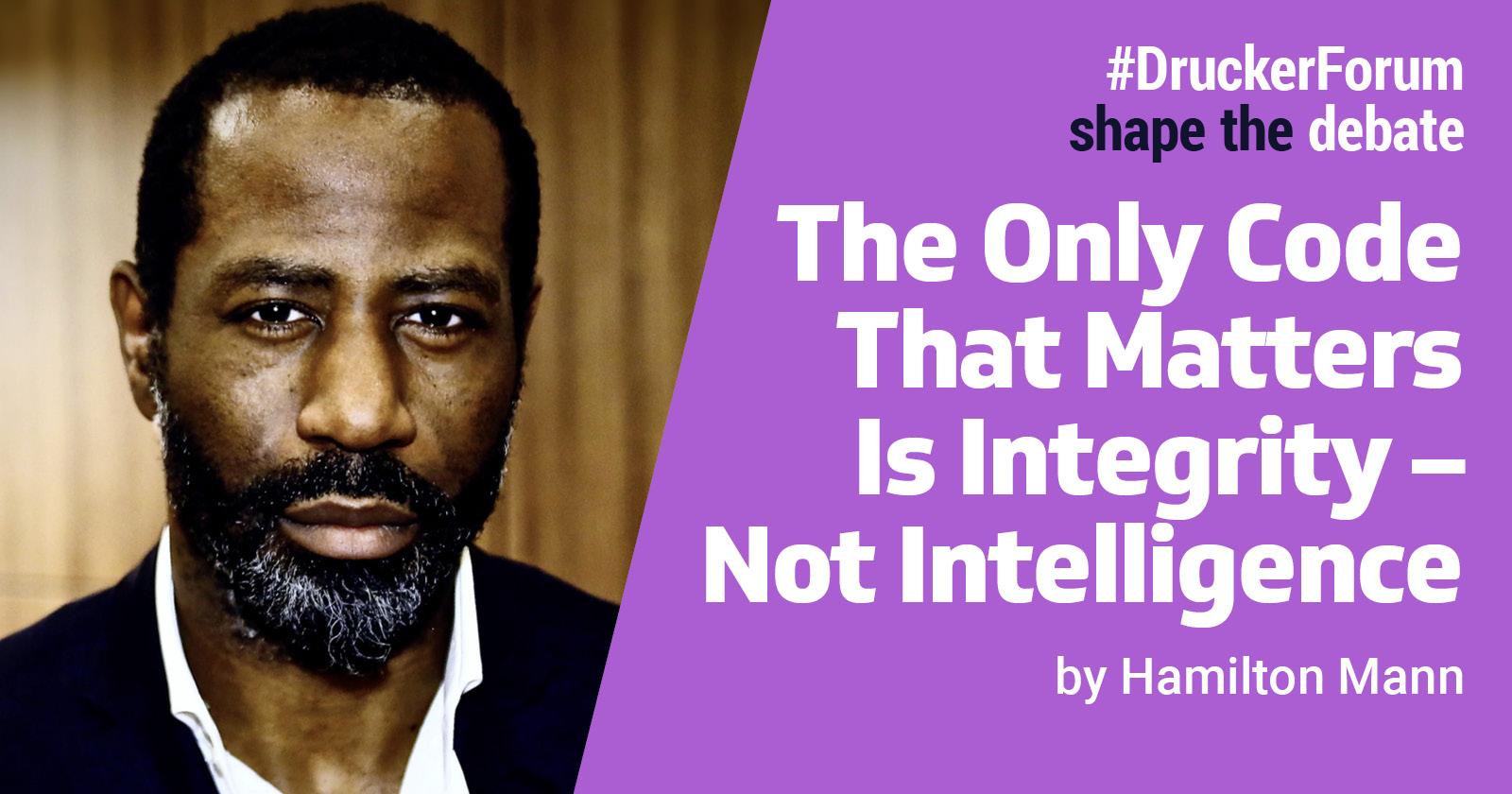 The Only Code That Matters Is Integrity — Not Intelligence by Hamilton ...